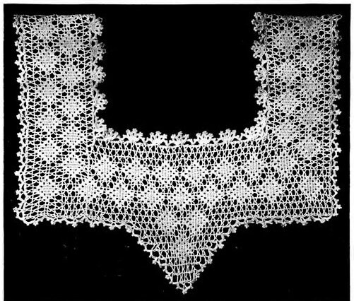 Antique Ebook Filet Crochet Yokes and Collars Pattern 10s, Vintage PDF ...