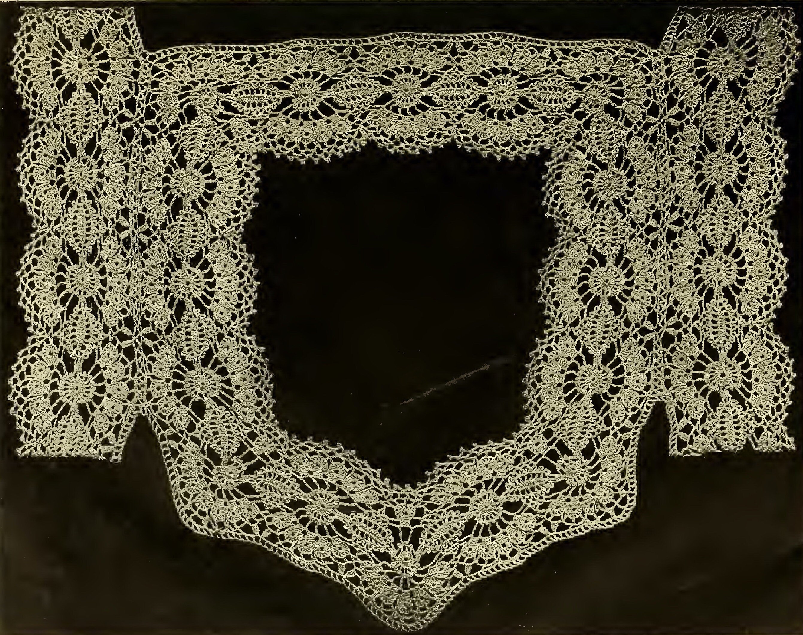 Antique Ebook Filet Crochet Yokes and Collars Pattern 20s, Vintage PDF ...