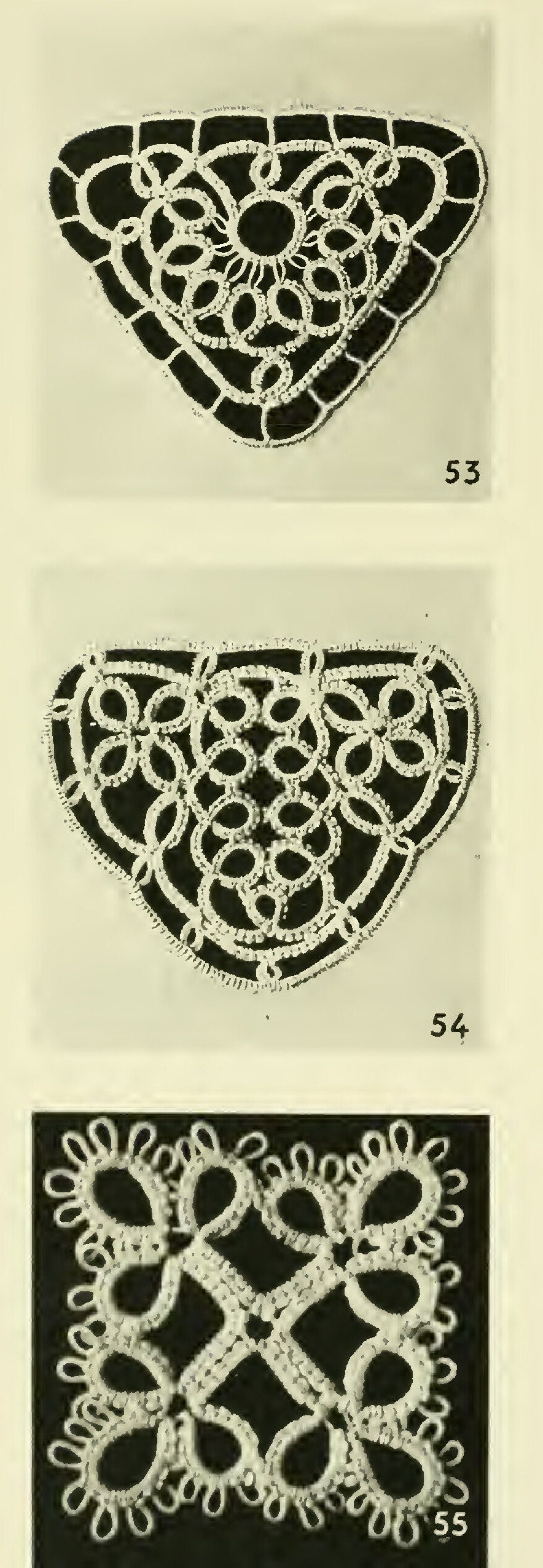 Vintage Book Tatting Patterns, Shuttle Lace Tatting, Retro Lace Tatted ...