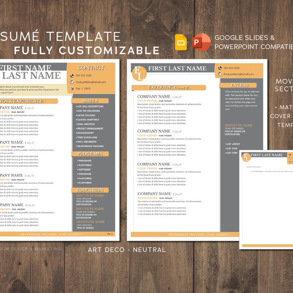 Google Docs Resume Slides - Etsy