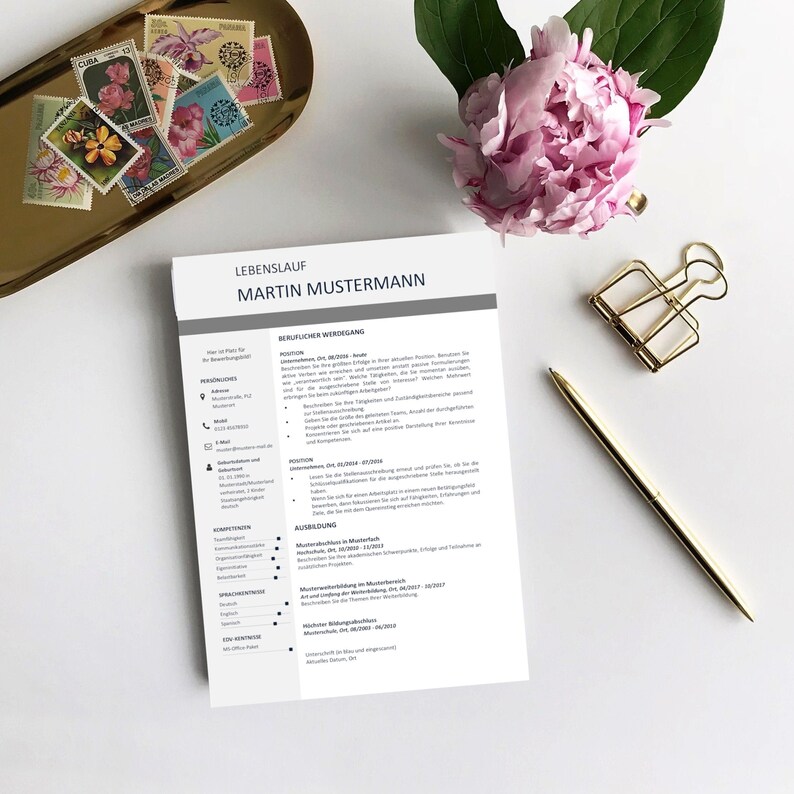 Template CV Template Cover Letter Simple and Innovative Application ...