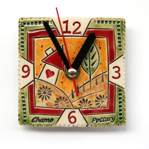 Ceramic Clock - Etsy