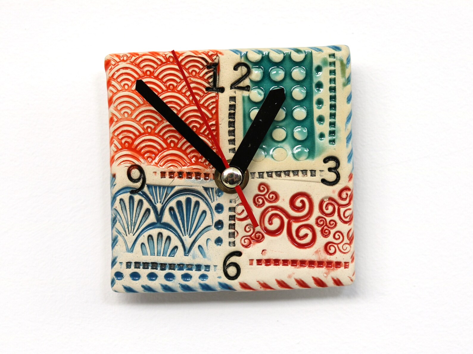 Handmade Ceramic Clock Pottery Gift Art Clock Home Décor | Etsy
