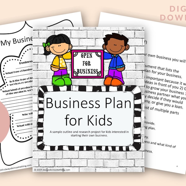 Business Plan for Kids - Etsy