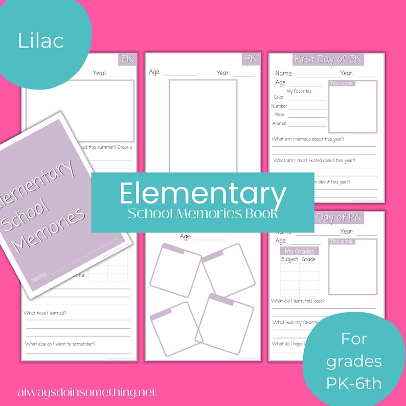 Elementary School Memories Book Back to School Kids - Etsy