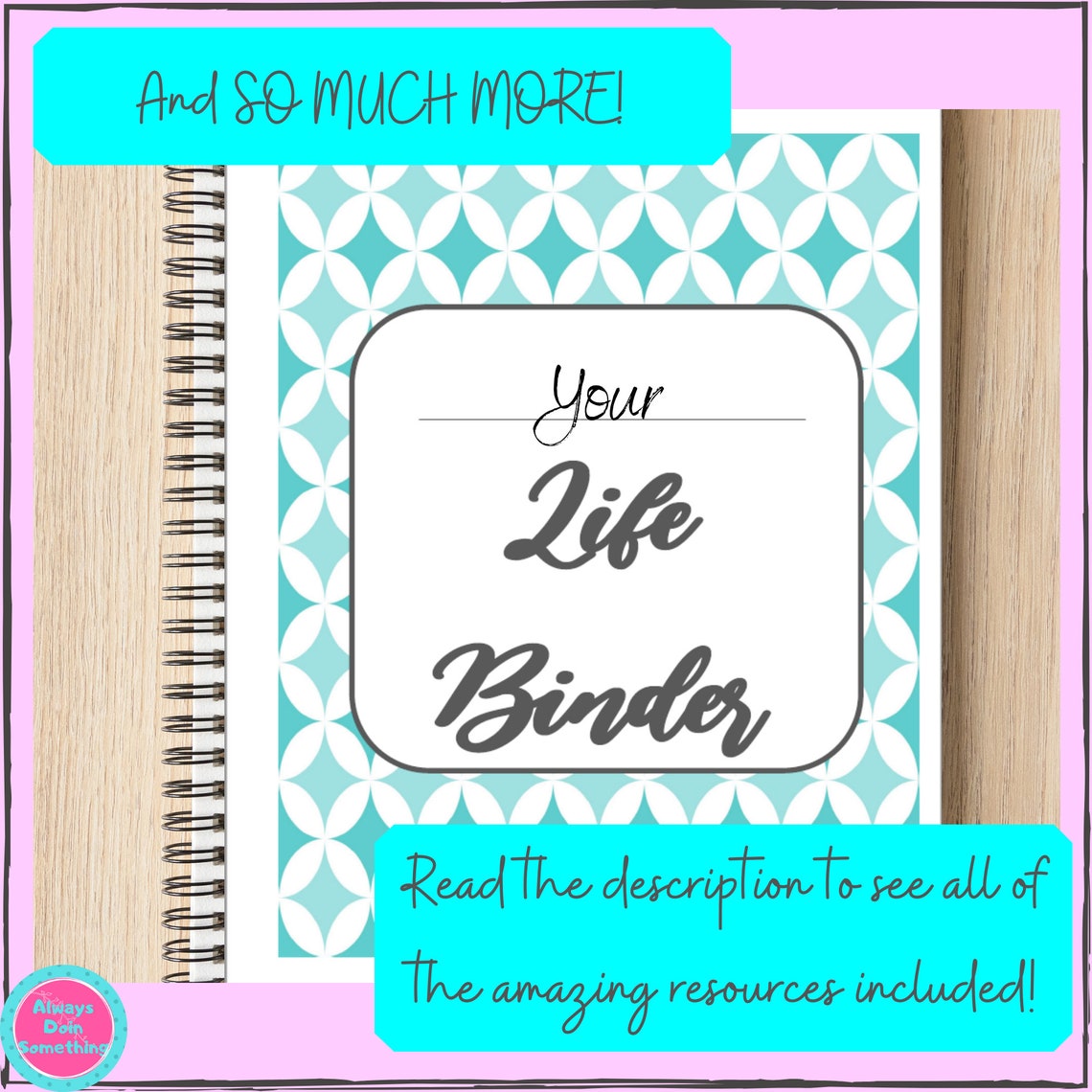 Life Binder Printable Home Management Binder Home - Etsy