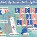 Printable 4th of July Party Decorations Pack | Independence Day Party ...
