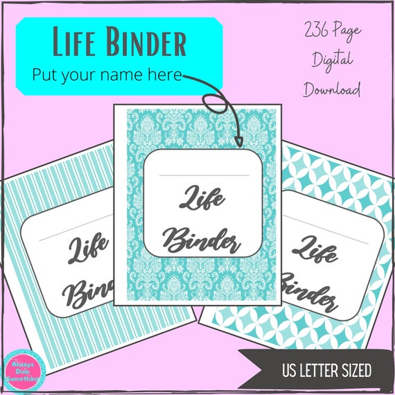 Life Binder Printable Home Management Binder Home - Etsy