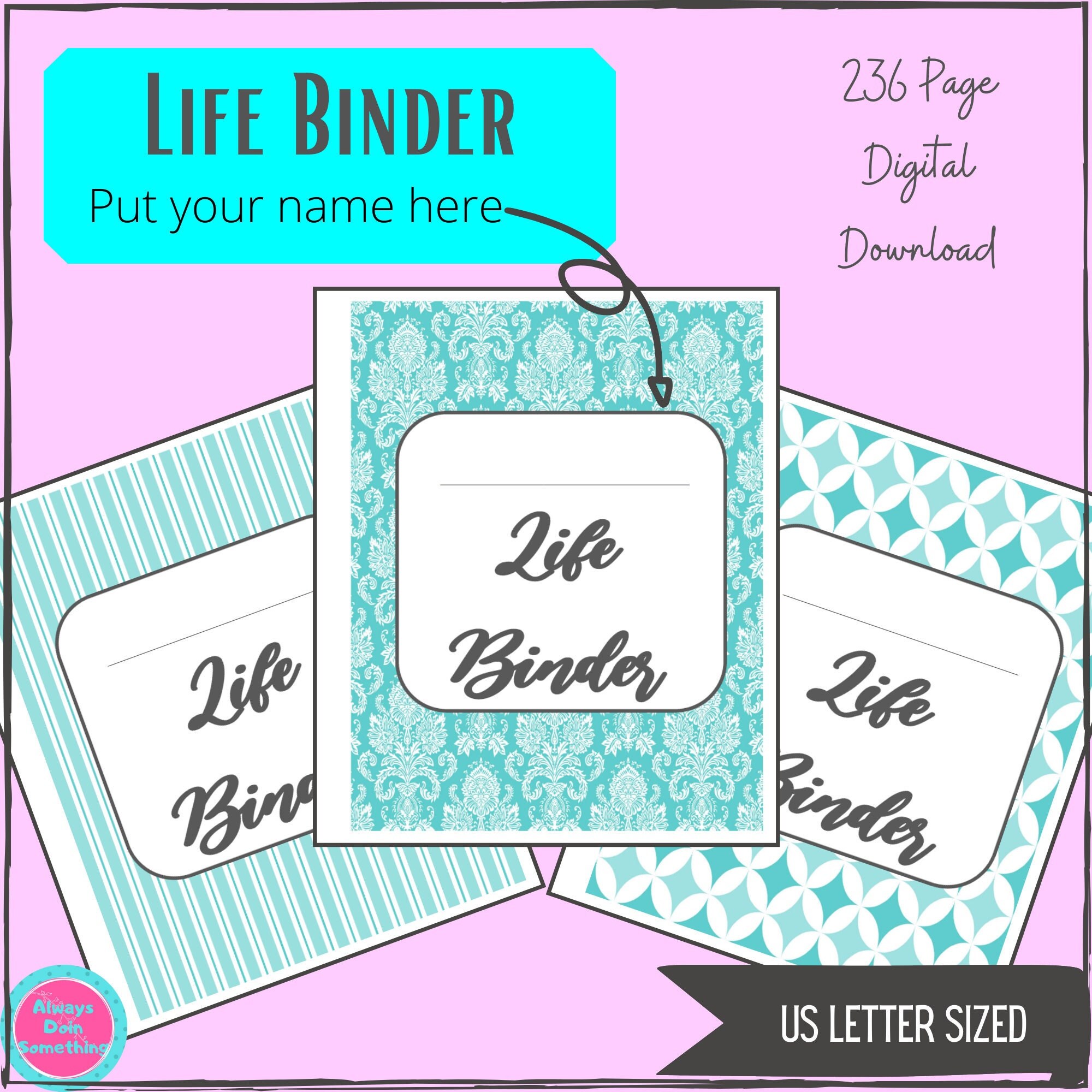 Life Binder Printable | Home Management Binder | Home Management ...