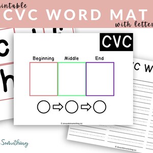 Rock Your Phonics: Printable CVC Word Mat for Homeschool & Classroom ...