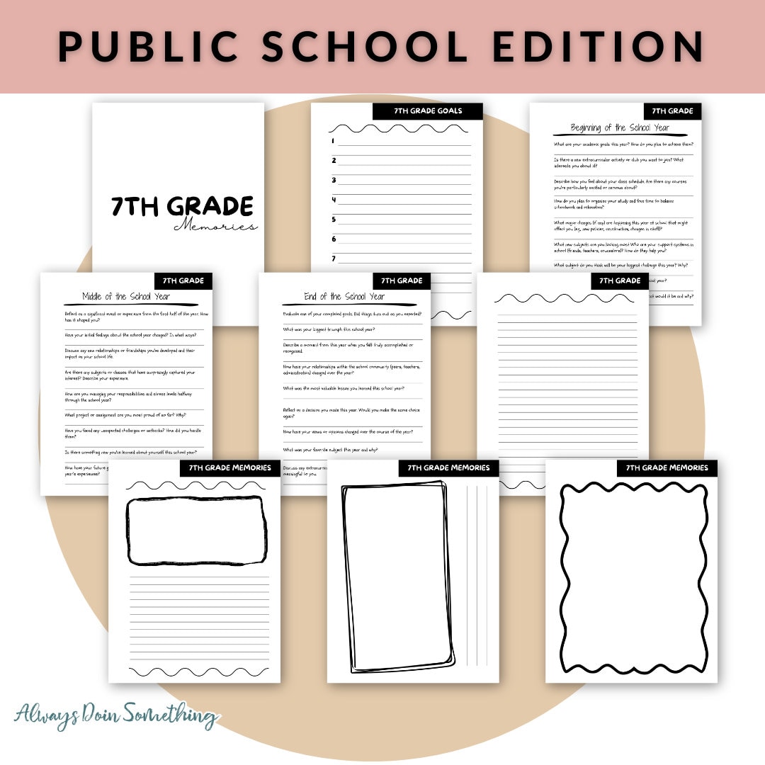 Printable School Memories Binder – Capture Every Moment From Preschool ...