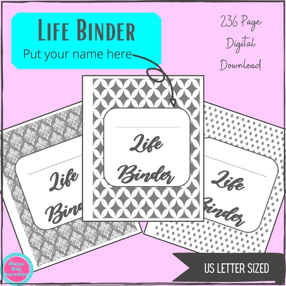 Life Binder Printable Home Management Binder Home - Etsy