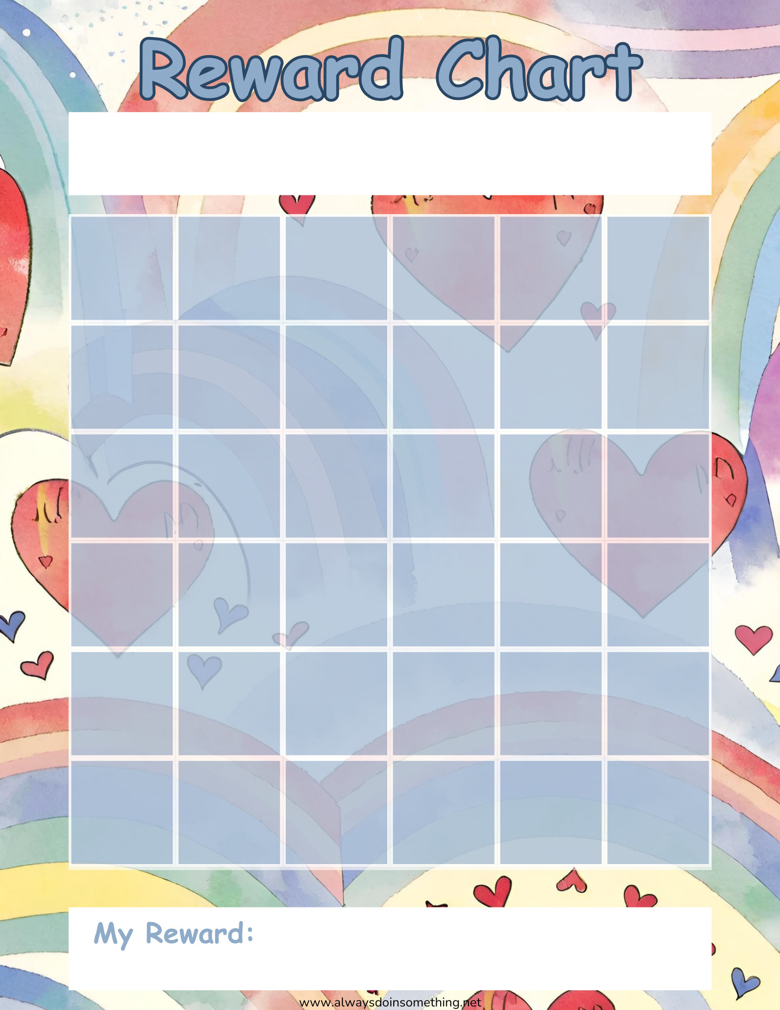 Cute Printable Reward Charts for Kids | Incentive Punch Cards | Print ...