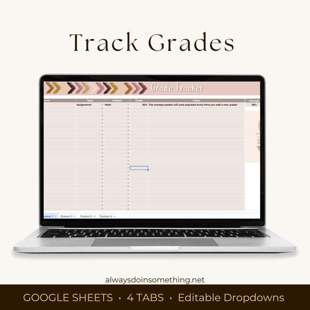 Google Sheets Homeschool Grade Tracker – Auto Calculate GPA - Etsy