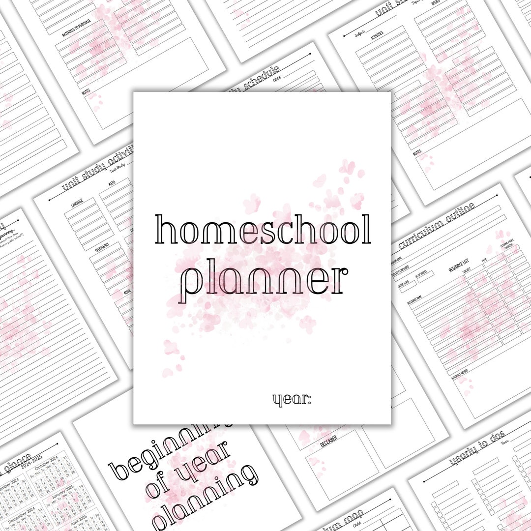 Homeschool Planner Printable | Homeschool Printable Pages ...