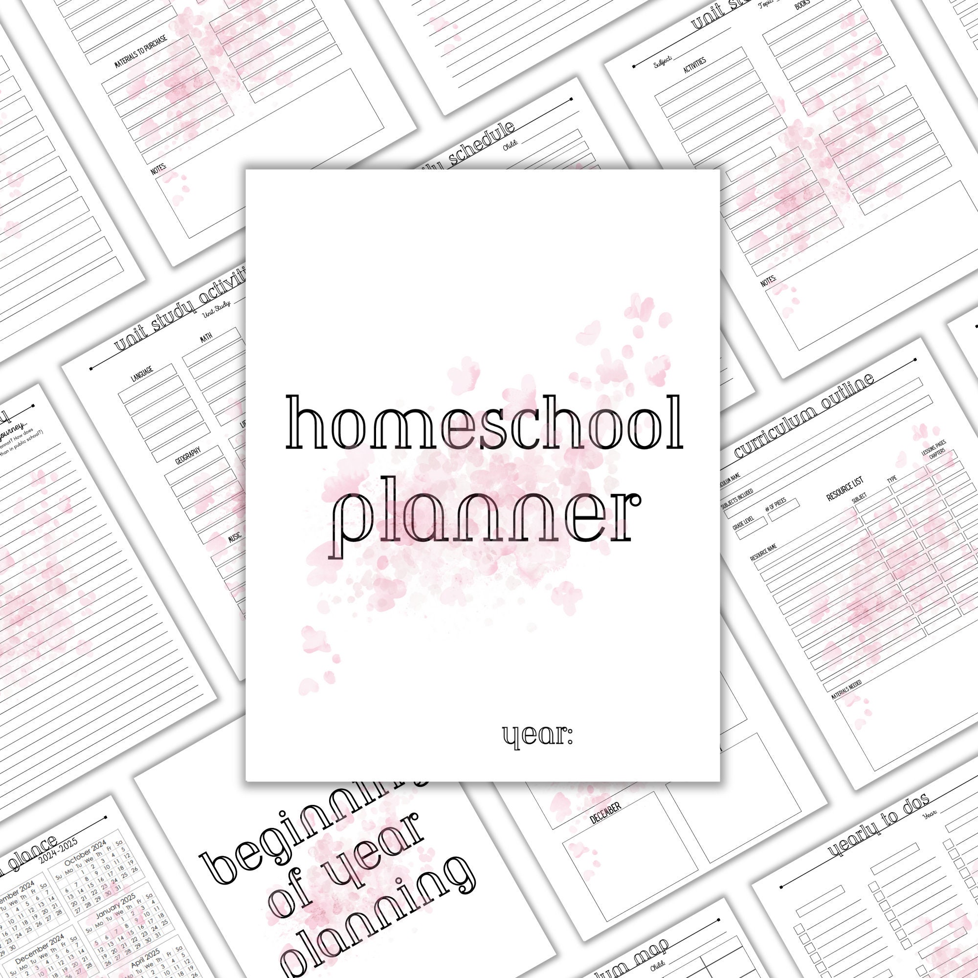 Homeschool Planner Printable | Homeschool Printable Pages ...