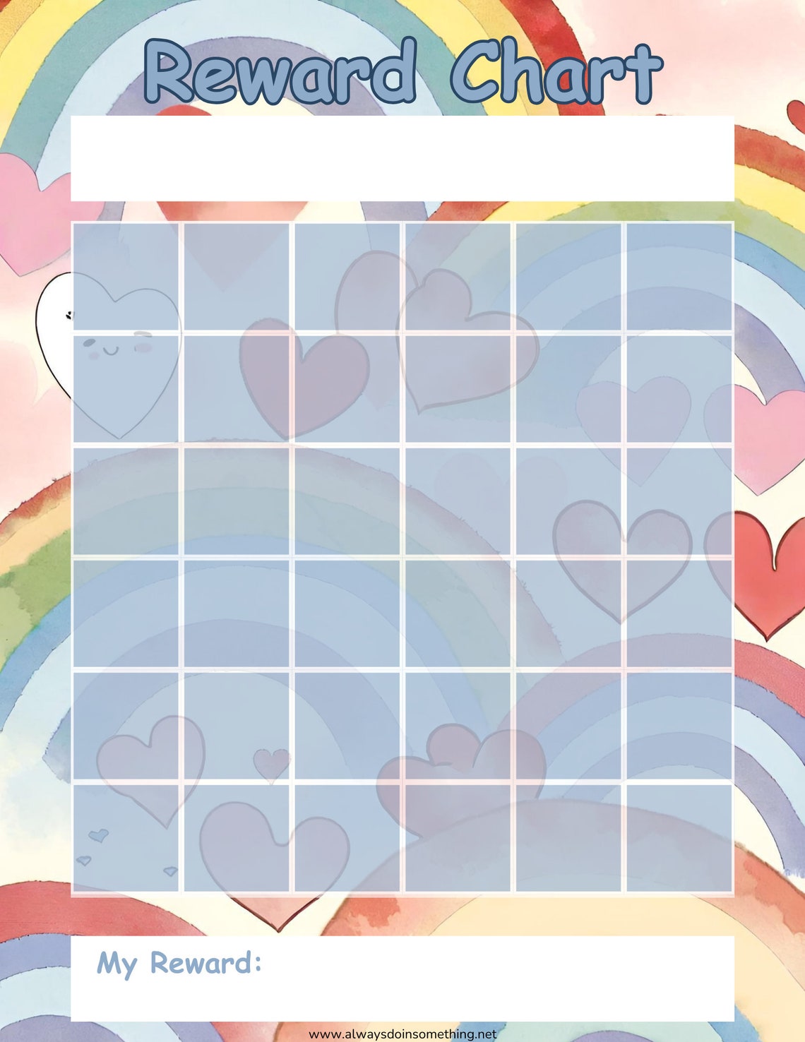 Cute Printable Reward Charts for Kids | Incentive Punch Cards | Print ...