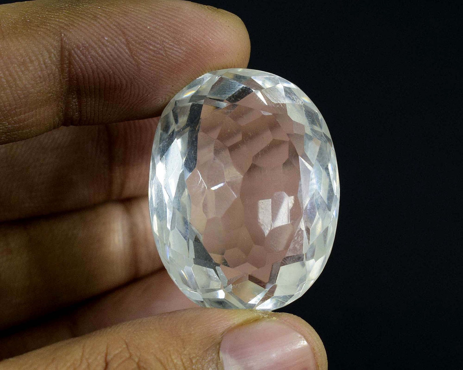 White Topaz Cut Gemstone Wholesale Healing Crystal Transparent | Etsy