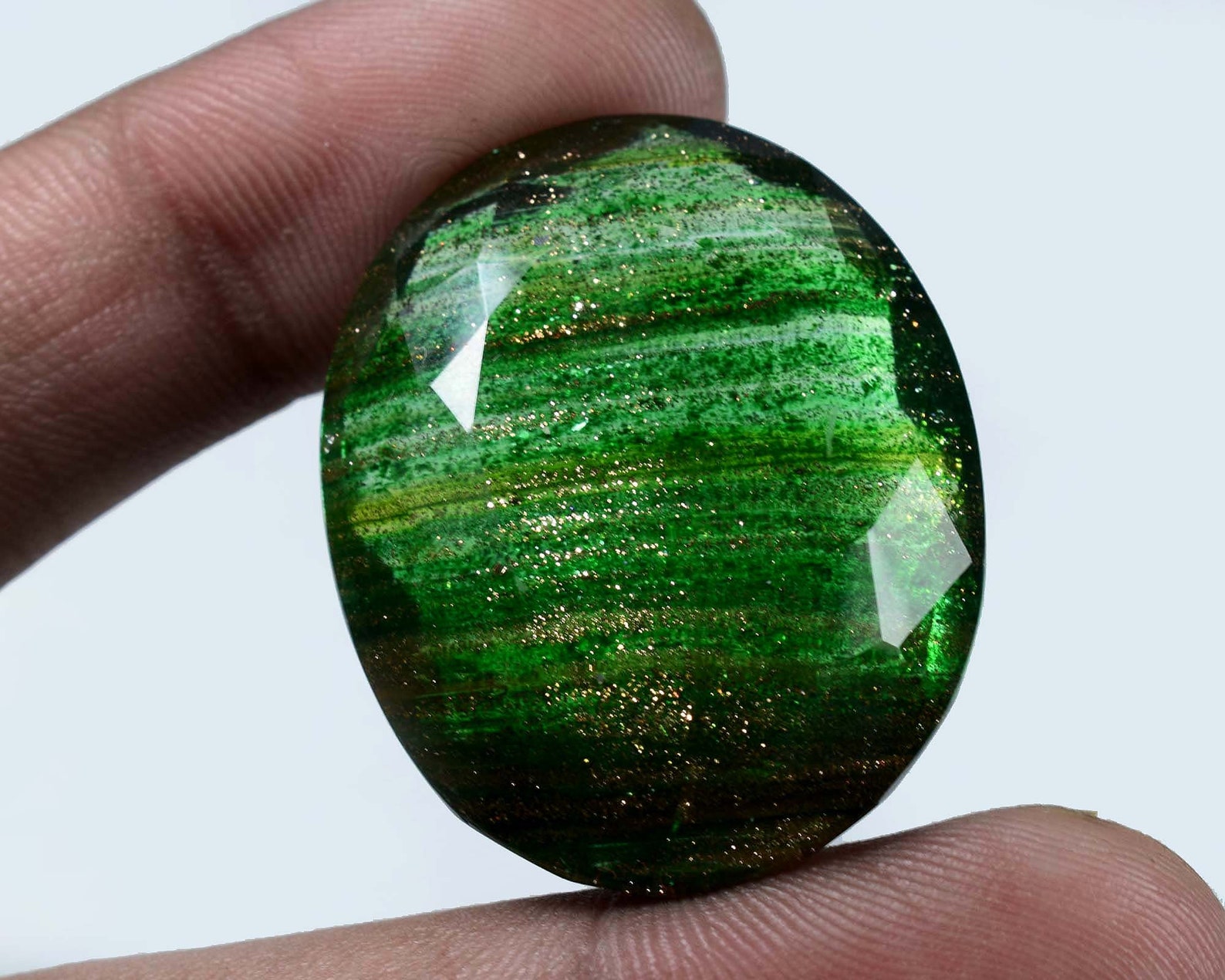 Sunstone Gemstone Oval Sunstone Green Sunstone Healing | Etsy