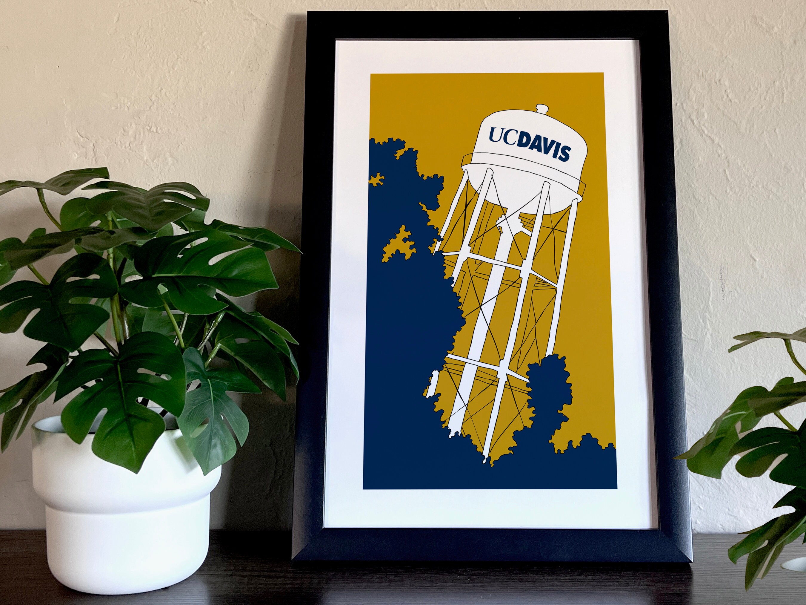 UC Davis Water Tower | Davis, CA | Poster | California | Landmarks ...