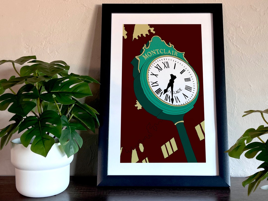 Montclair Clock | Oakland, CA | Poster | Bay Area | Montclair Shopping ...