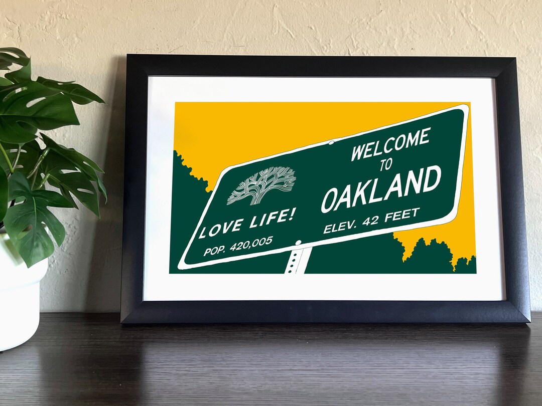 Welcome 420 | Oakland, CA | Poster | Bay Area| Landmarks | Welcome Sign ...
