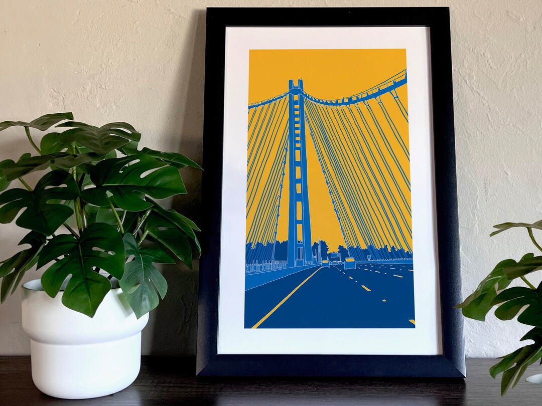 Bay Bridge | Oakland, CA | Poster | Bay Area| Landmarks | Warriors ...