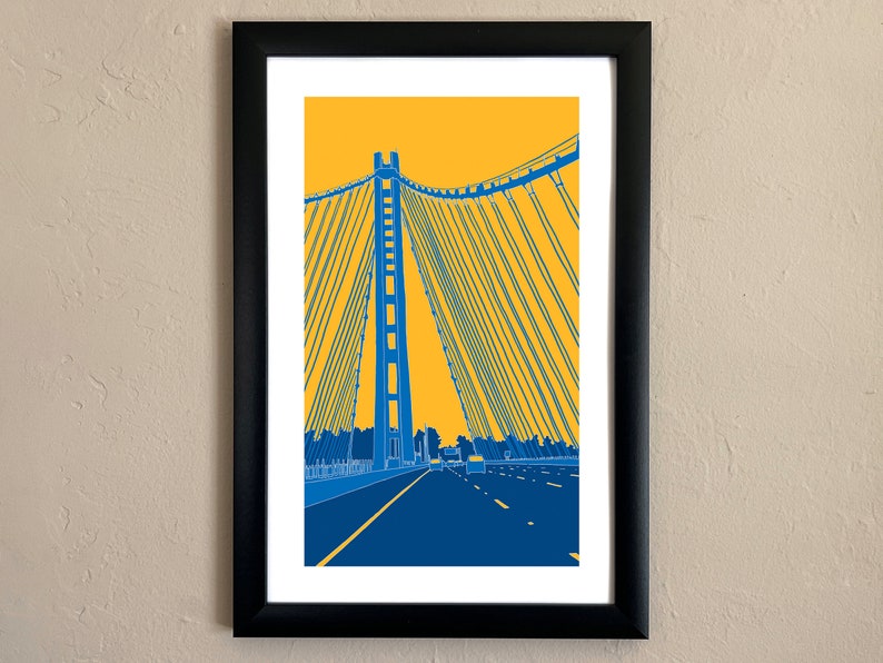 Bay Bridge | Oakland, CA | Poster | Bay Area| Landmarks | Warriors ...