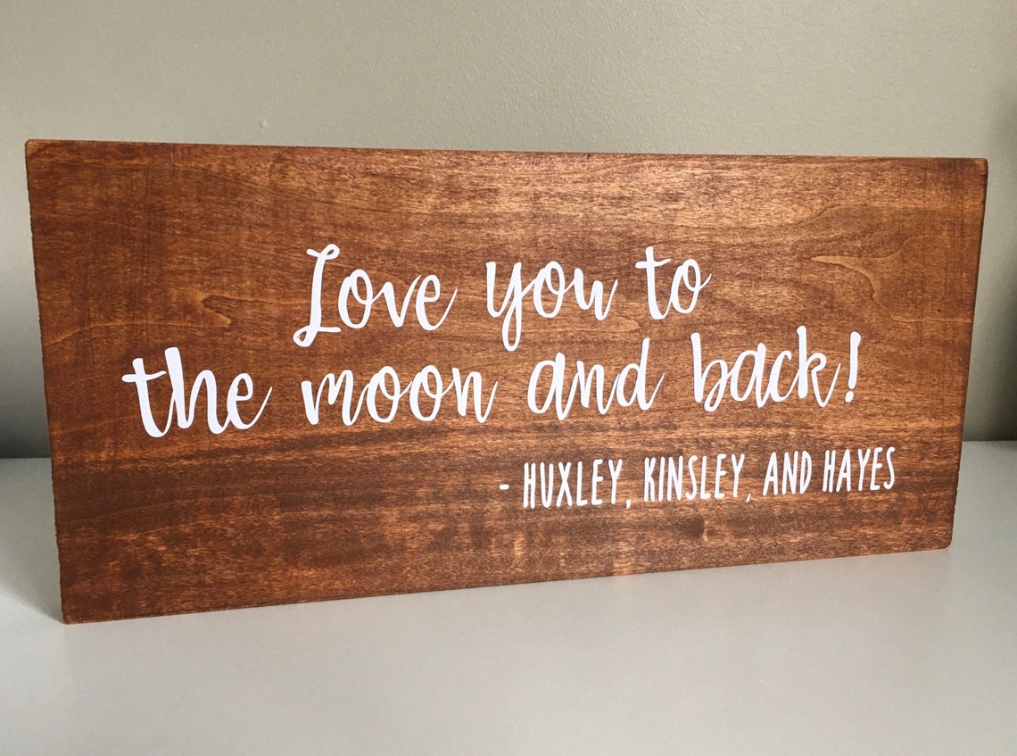 Custom Wood Block Sign, Block Sign, 5.5x12 Stained Wood Sign, Wood ...