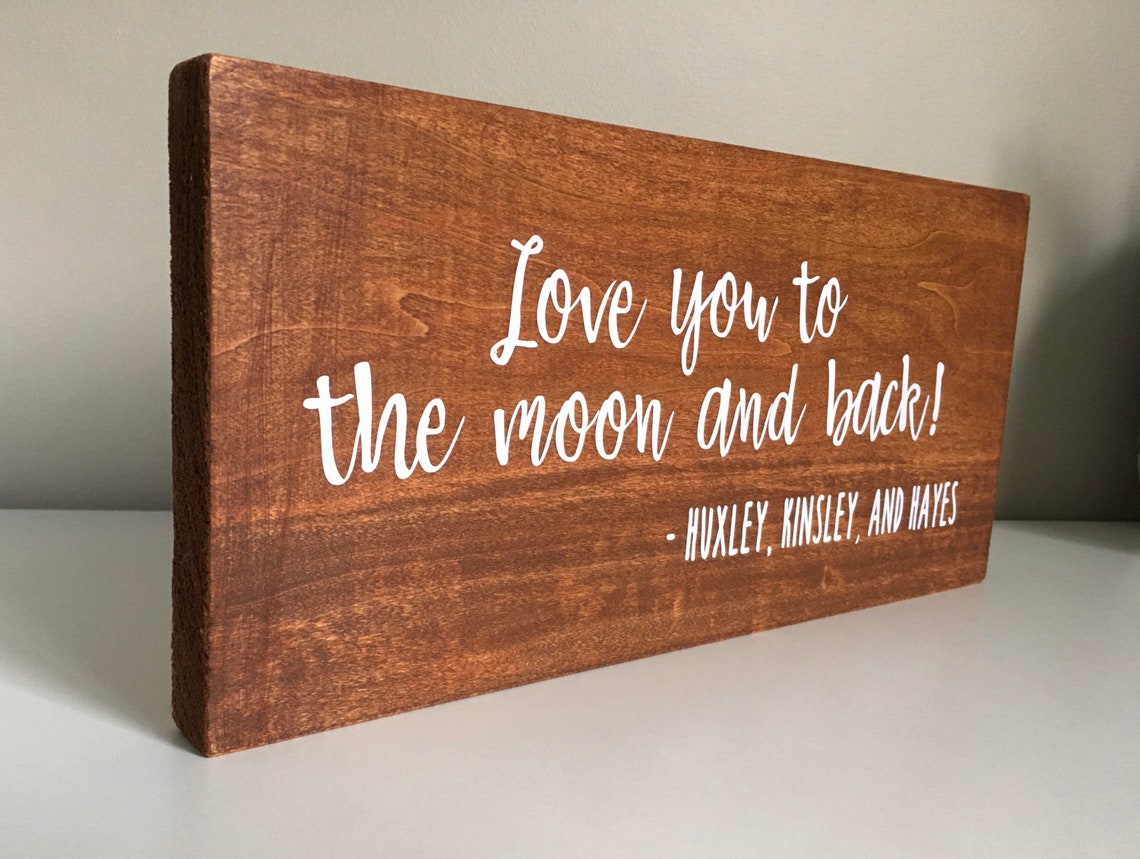 Custom Wood Block Sign, Block Sign, 5.5x12 Stained Wood Sign, Wood ...