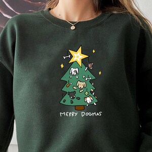 Dog Christmas Tree, Merry Dogmas, Christmas Dog Sweater, Dog Jumper ...