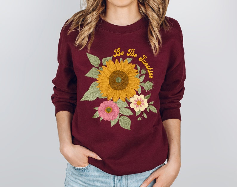 Sunflower - Sunflower Shirt, Floral Sweatshirt, Flower Garden Tee ...