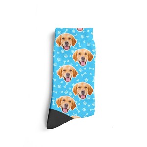 Custom Dog Socks, Personalized Pet Photo Socks, Customized Cute Dog ...