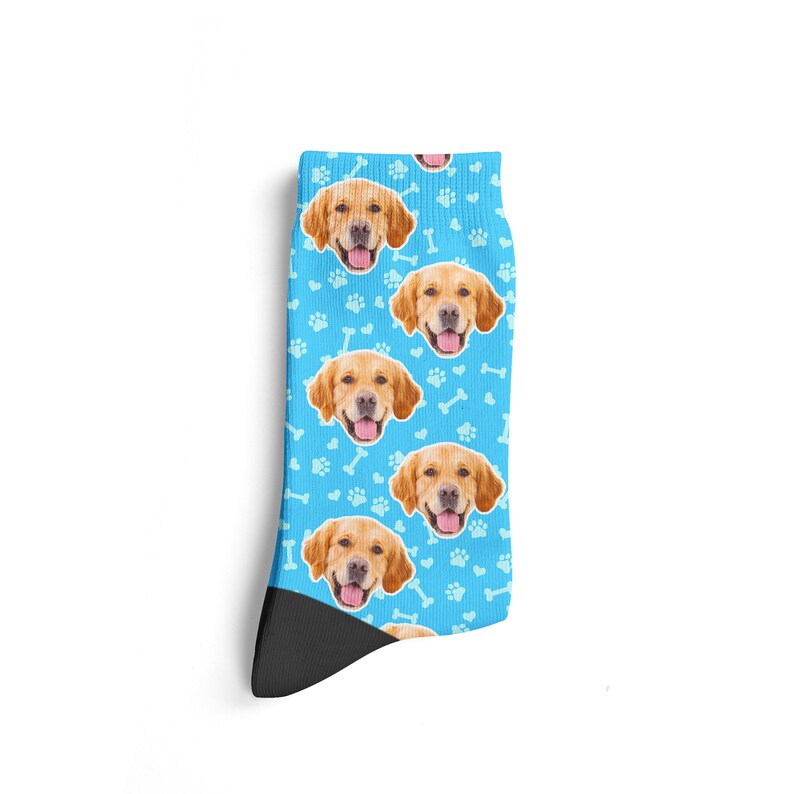 Custom Dog Socks, Personalized Pet Photo Socks, Customized Cute Dog ...
