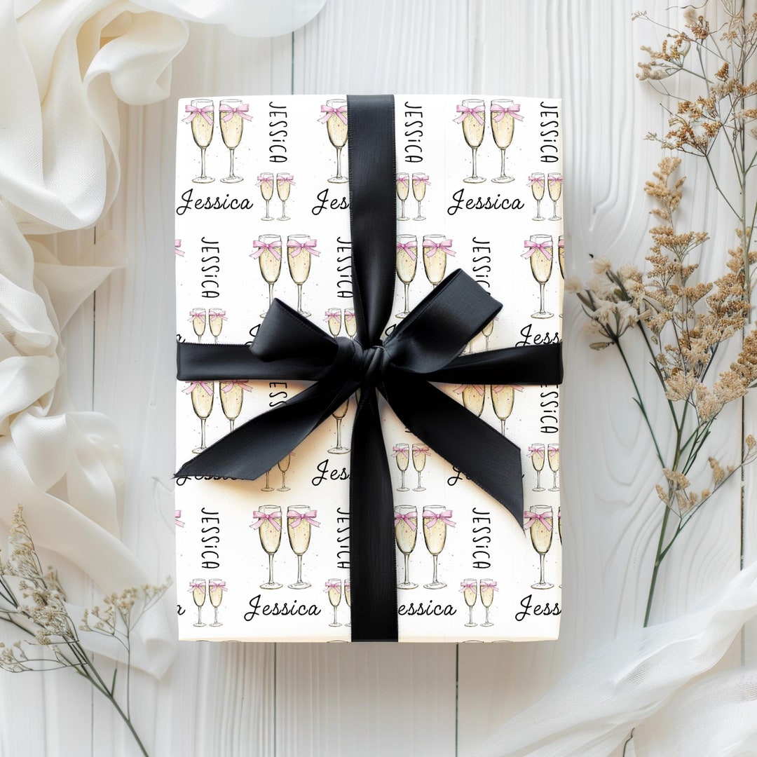 Personalized Gift Wrap, Names, Wrapping Paper, Birthday Gift Wrap ...