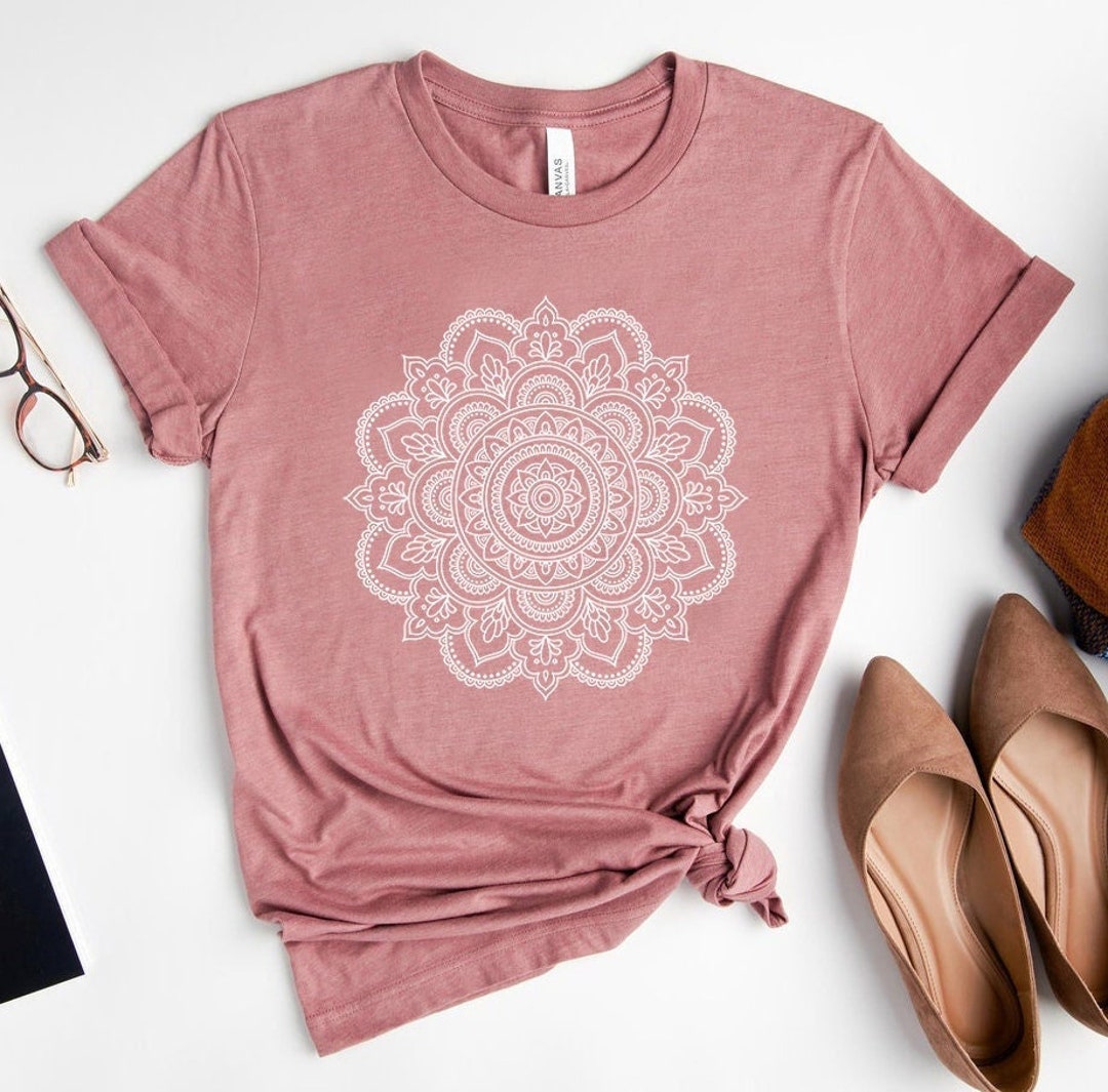 Mandala Shirt, Mandala T-shirt, Cute Spring Shirt, Cute Shirt for Woman ...