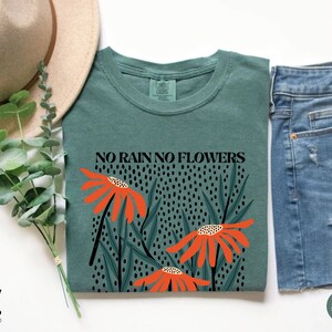 Flower Shirt, Flower Shirt Aesthetic, Floral Graphic Tee, Oversized No ...