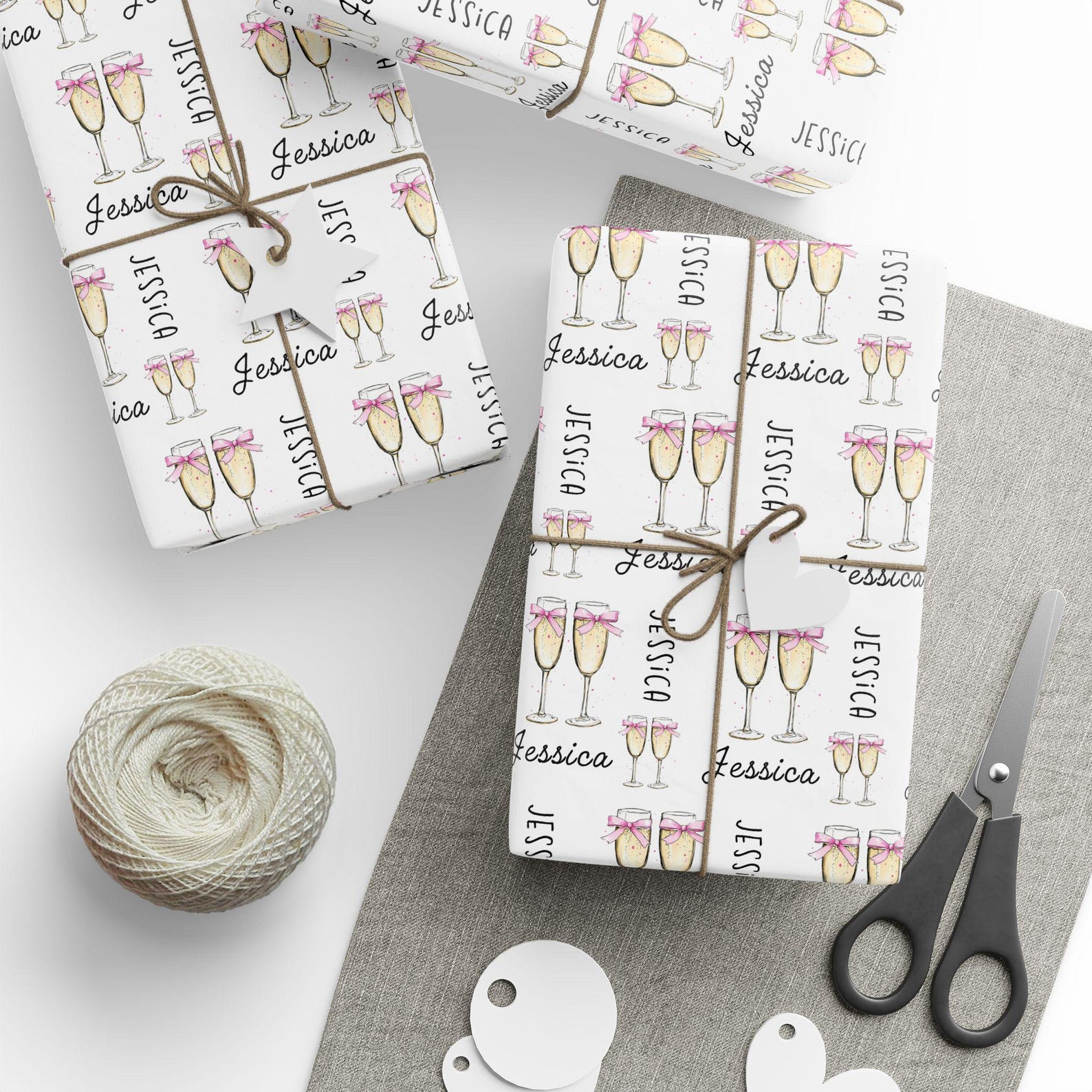 Personalized Gift Wrap, Names, Wrapping Paper, Birthday Gift Wrap ...