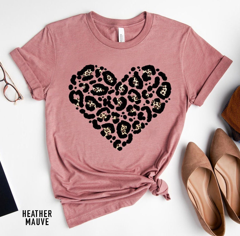 Leopard Print Shirt Animal Cheetah Print Tee Cute Fall - Etsy