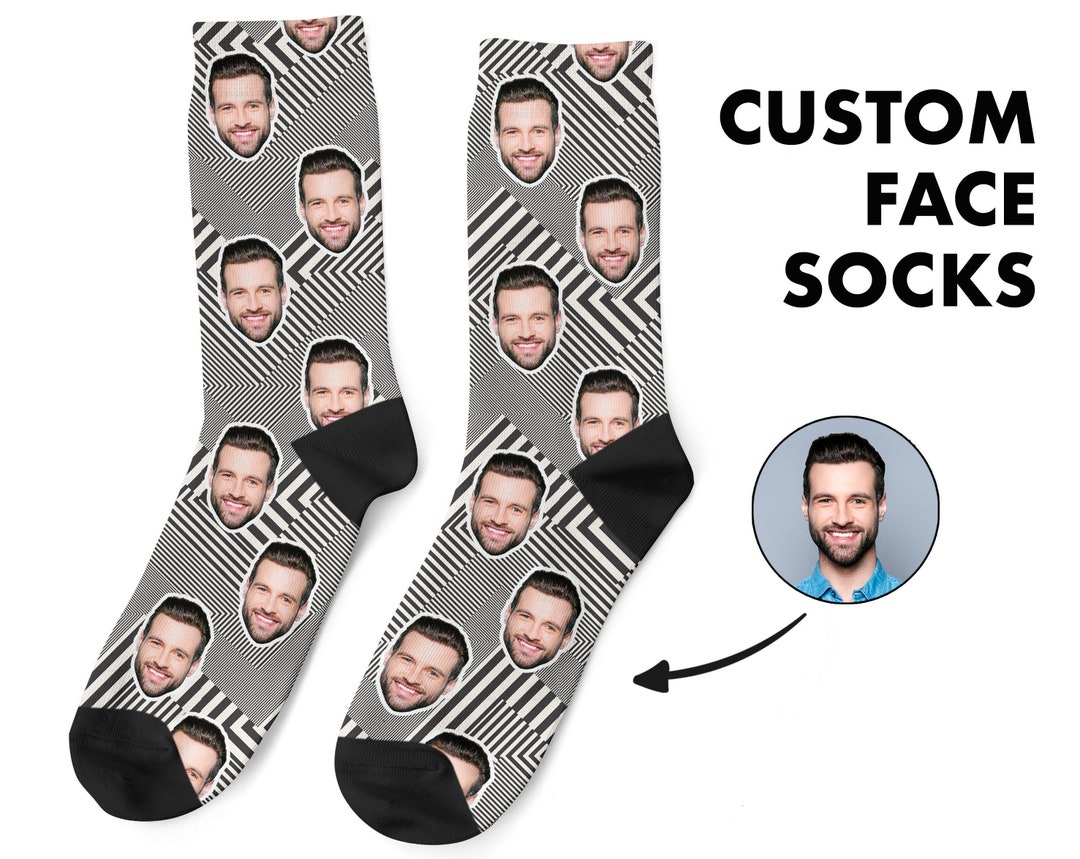 Custom Face Socks Custom Photo Socks Face on Socks - Etsy
