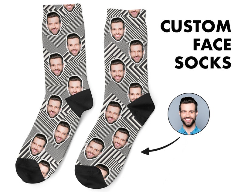 Custom Face Socks Custom Photo Socks Face on Socks - Etsy