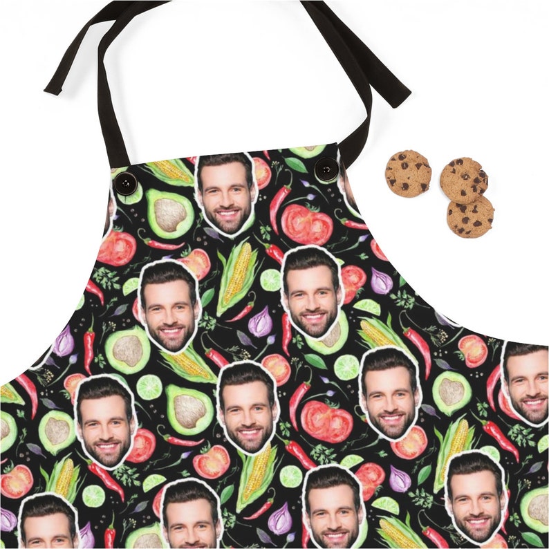 Personalized Faces Apron Custom Photo Apron Vegetables - Etsy