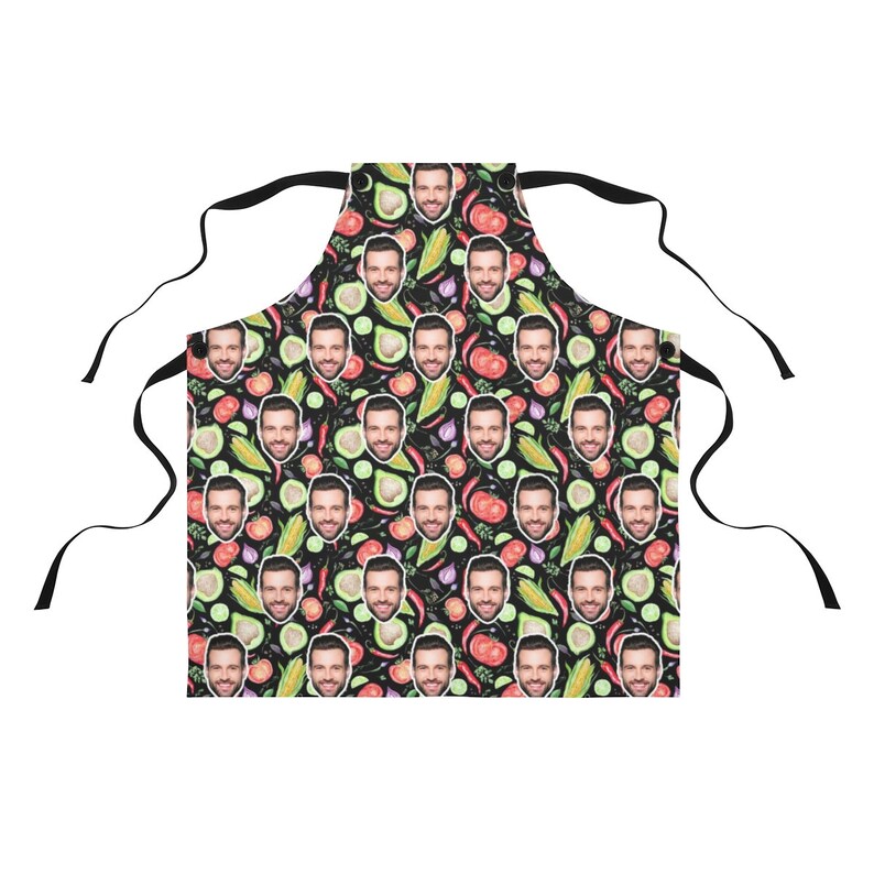 Personalized Faces Apron Custom Photo Apron Vegetables - Etsy