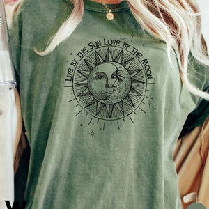 Sun Moon Stars Tee, Celestial Tee, Graphic Tee, Sun Shirt, One With the ...