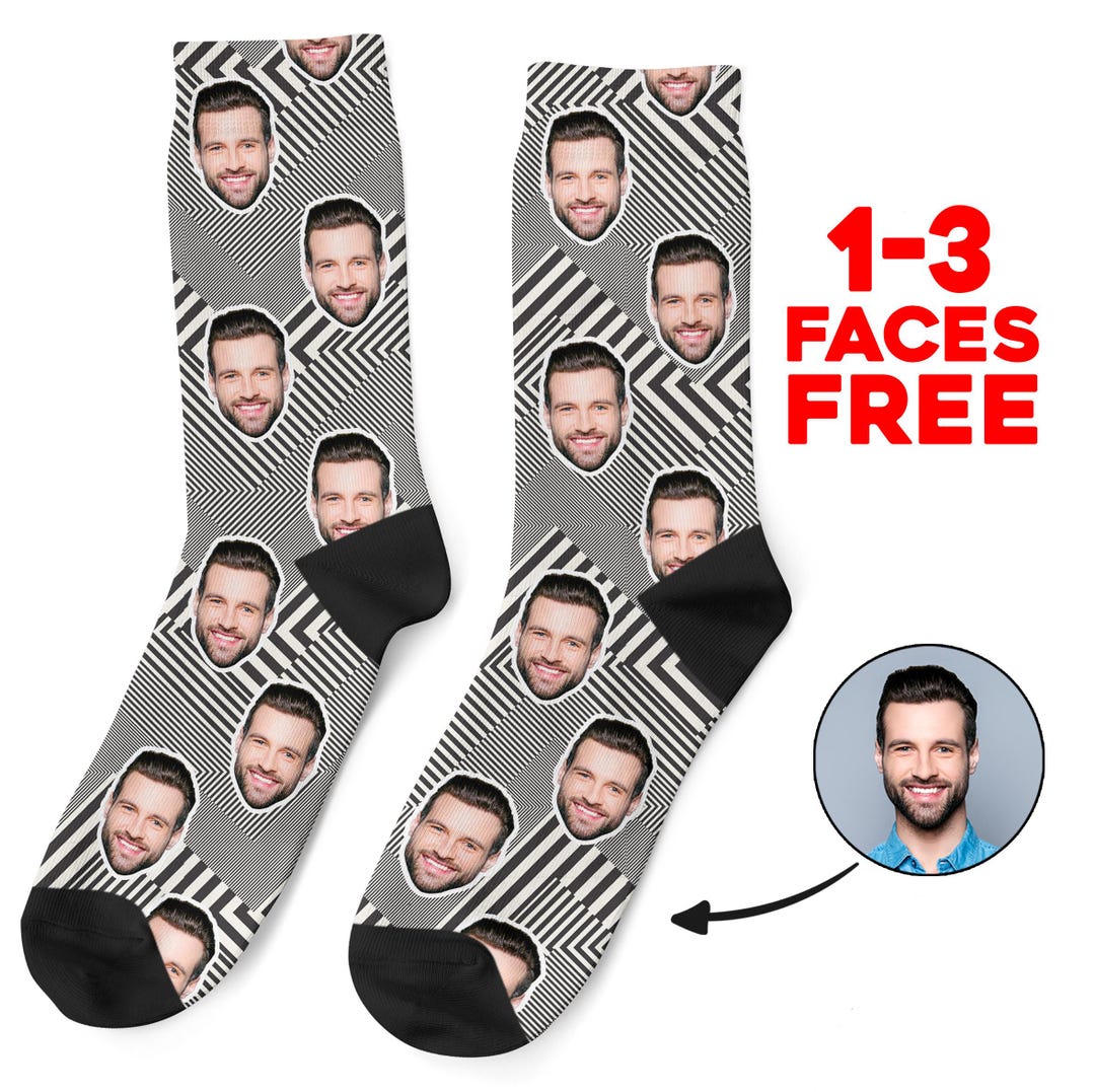 Custom Face Socks, Custom Photo Socks, Face on Socks, Personalized ...
