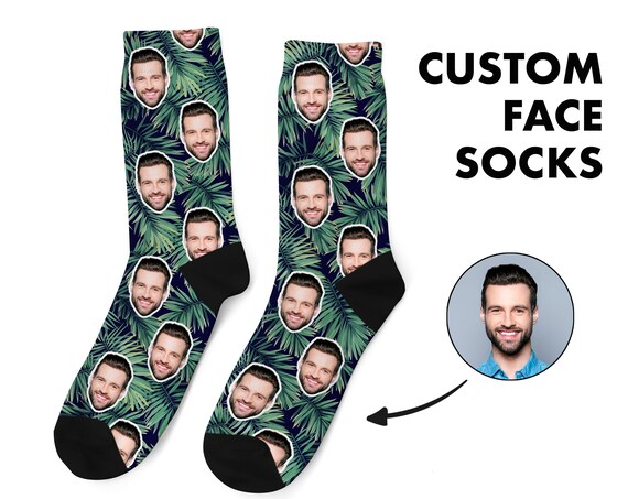Crazy Face Socks Custom Photo Socks Face on Socks | Etsy