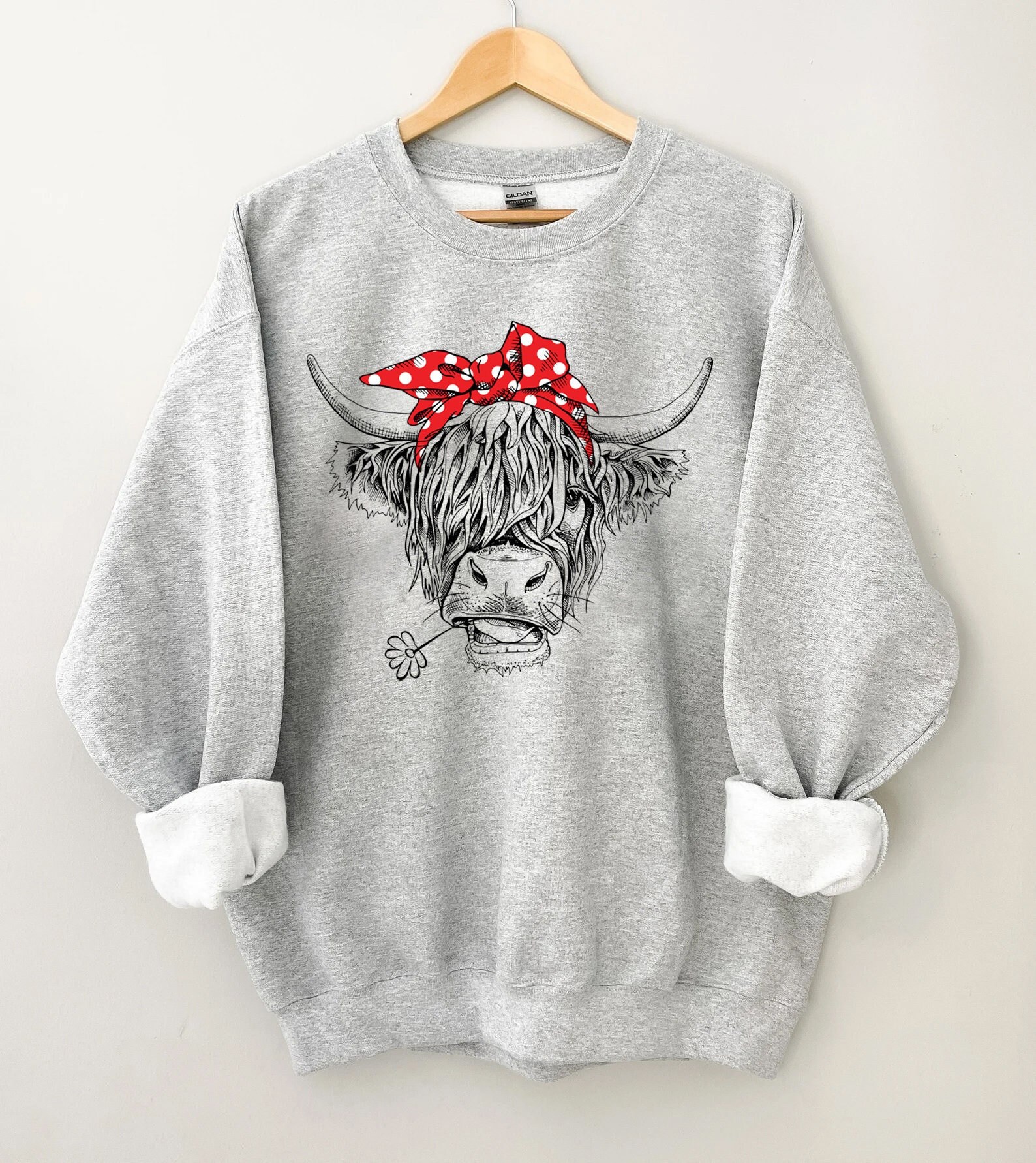 Cute Cow Shirt or Sweatshirt, Heifer Sweatshirt, Highland Cow Shirt ...