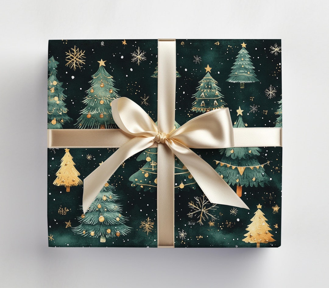 Vintage Style Christmas Gift Wrap