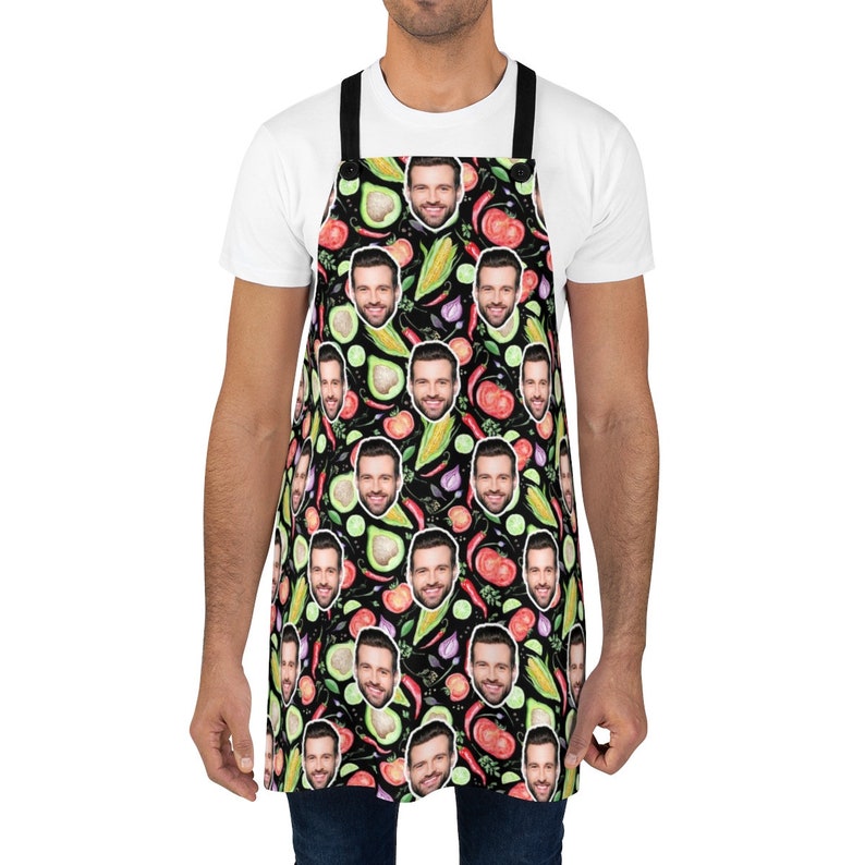 Personalized Faces Apron Custom Photo Apron Vegetables - Etsy