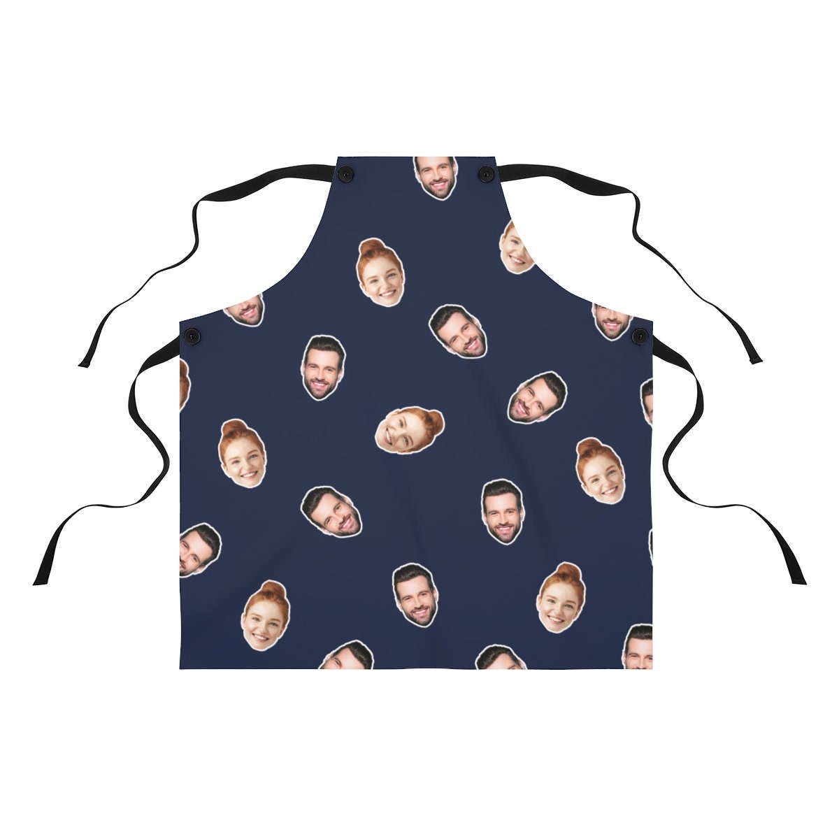 Personalized Faces Apron, Custom Photo Apron for Women and Men, Funny ...